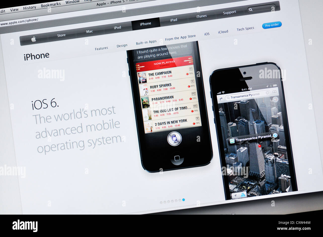 Apple Store website - iOS 6, the mobile operating system from Apple Inc ...