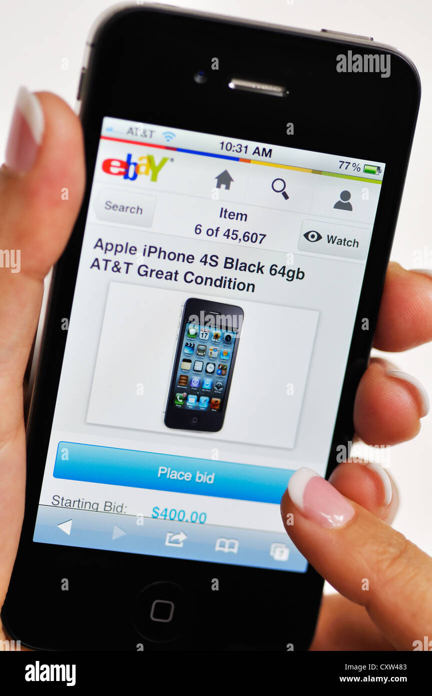 iPhone - Ebay Stock Photo - Alamy