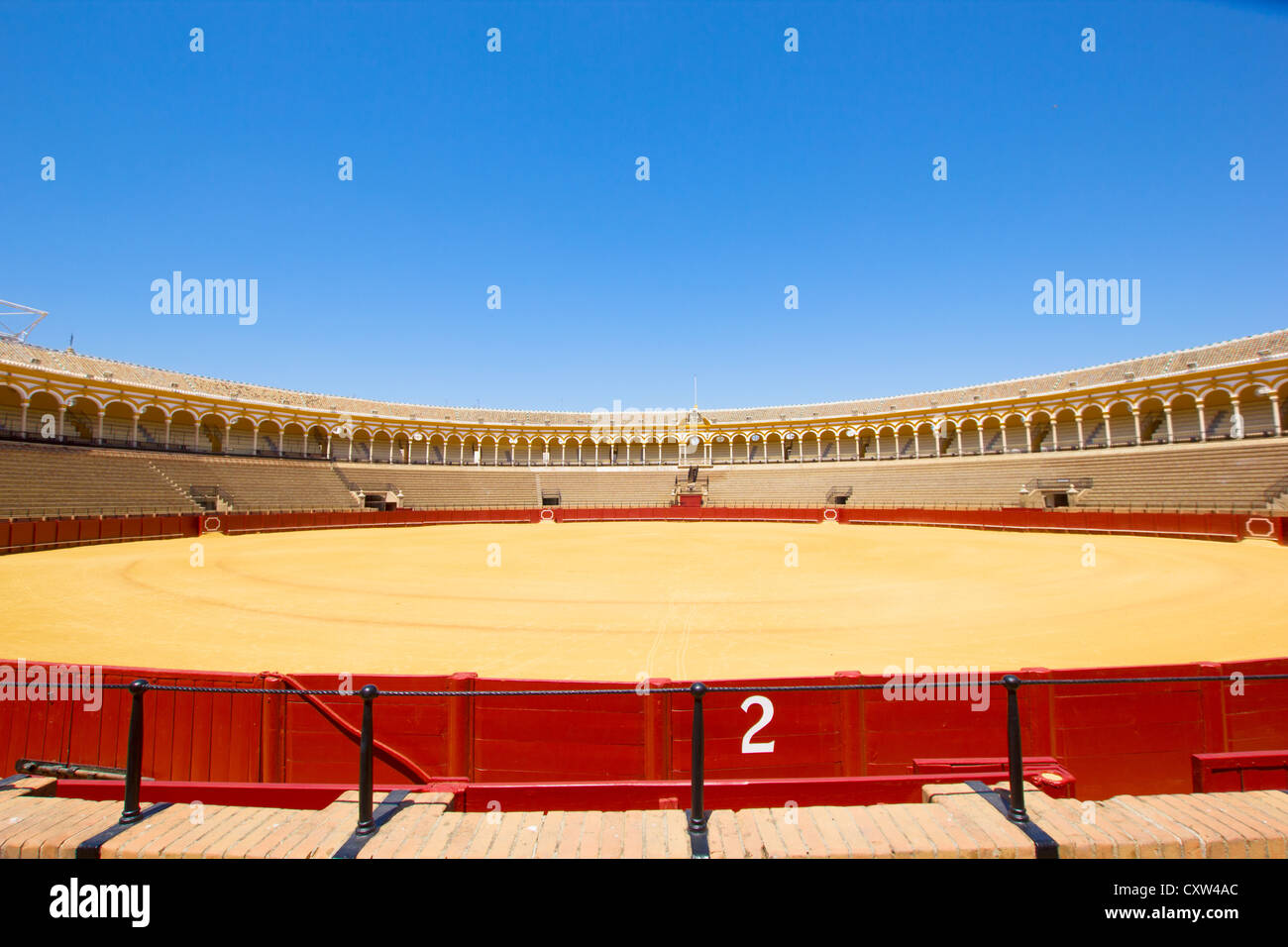 bullfight arena, plaza de toros in Seville, Spain Stock Photo - Alamy