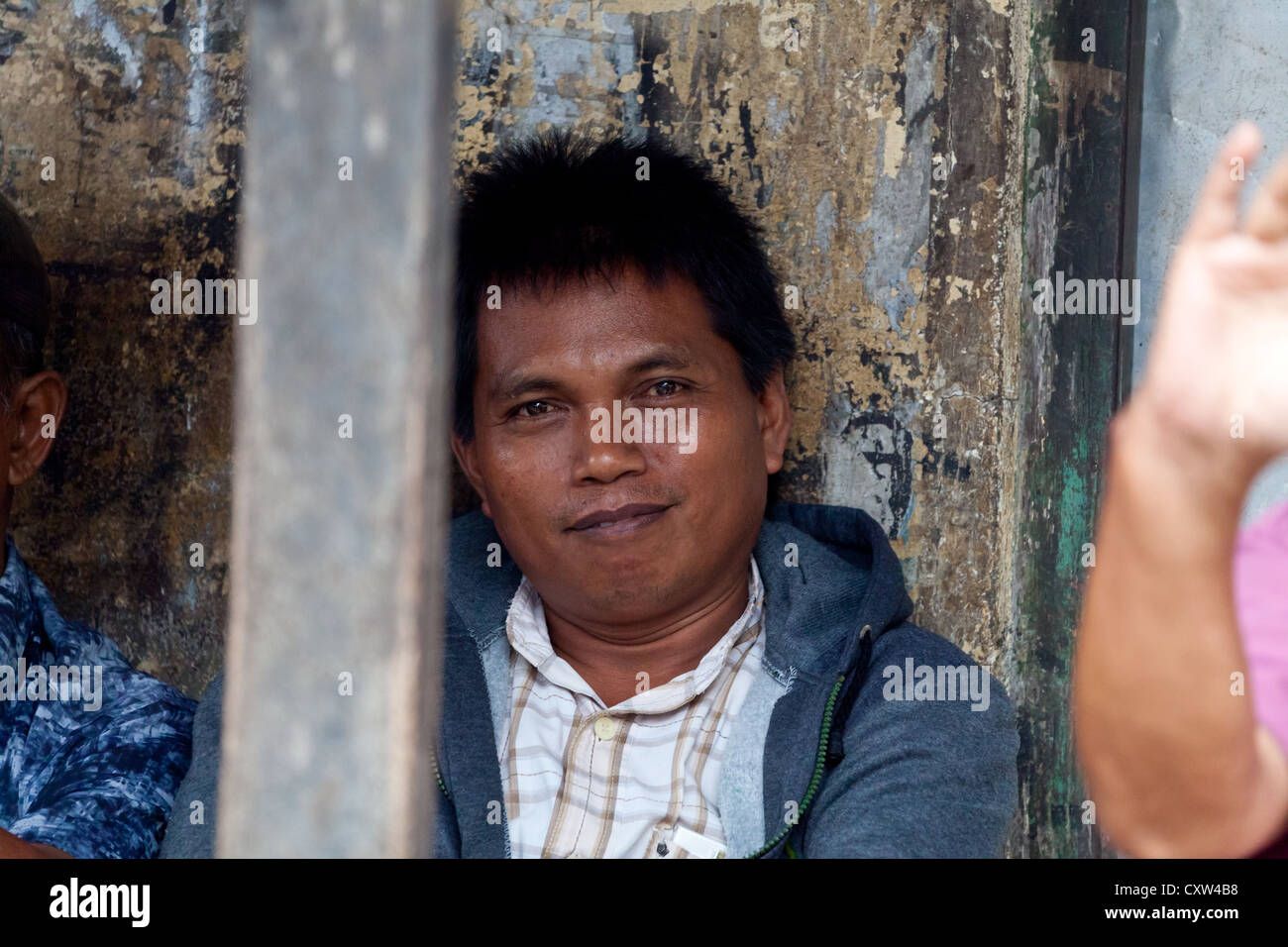 Close-Up Portrait of an Indonesian Man in Banjarmasin in South ...