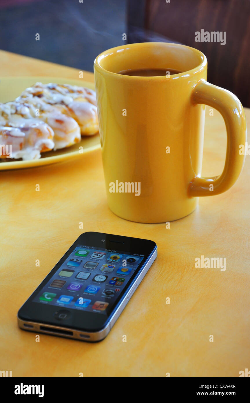 Cup coffee icons on hi-res stock photography and images - Alamy