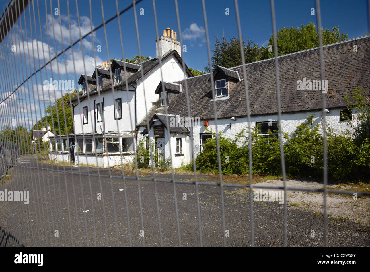 Abandoned and derelict hotel/Inn at St Catherines, Argyll, Scotland ...