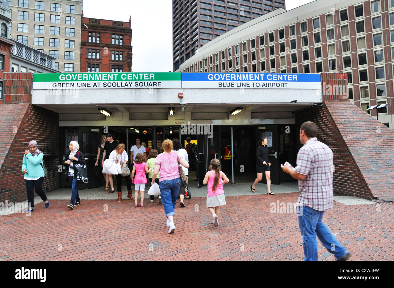 Subway government center massachusetts usa hi-res stock photography and ...