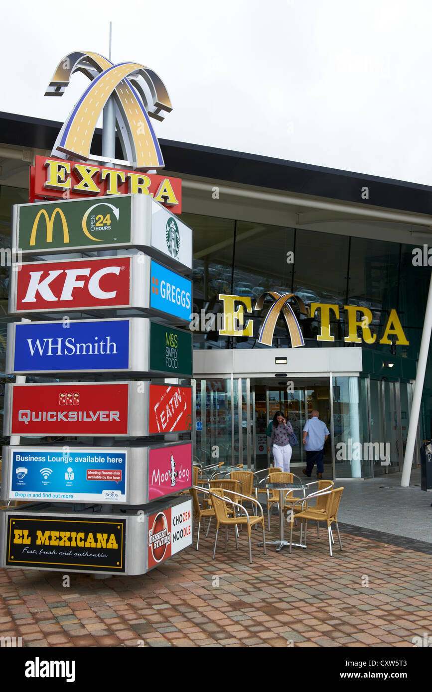 New motorway service area on the M25 at Cobham built on the New Barn ...