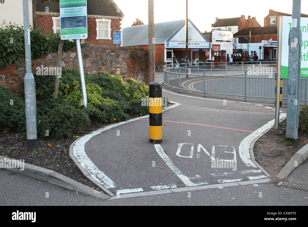 The start of a cycle track, or is it the end Stock Photo - Alamy