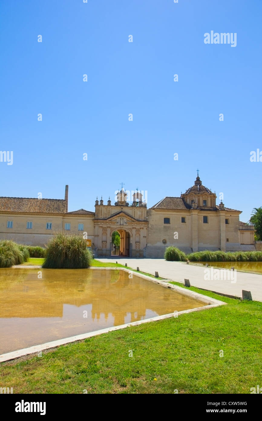 entrance of Monastery Cartuja (Charterhouse), Sevilla, Spain Stock ...