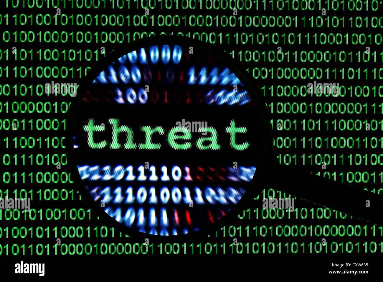 Cyber threat warning sign danger alert hi-res stock photography and ...