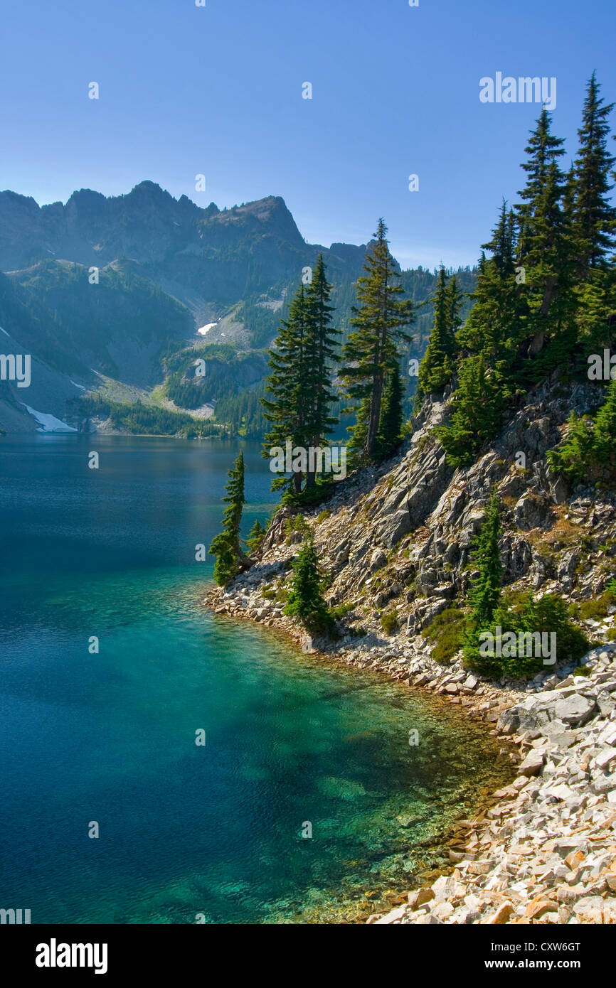 Snow Lake Snoqualmie Pass, Wa Stock Photo - Alamy