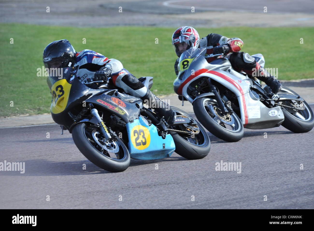 motorbike race meeting at thruxton track Stock Photo - Alamy