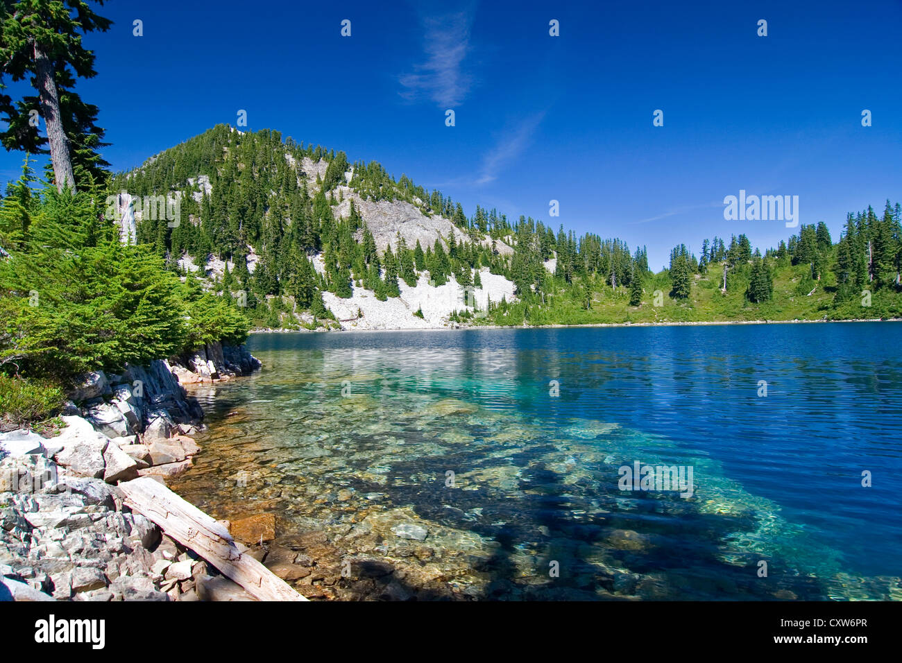 Snow Lake, Snoqualmie Pass, Washington Stock Photo - Alamy
