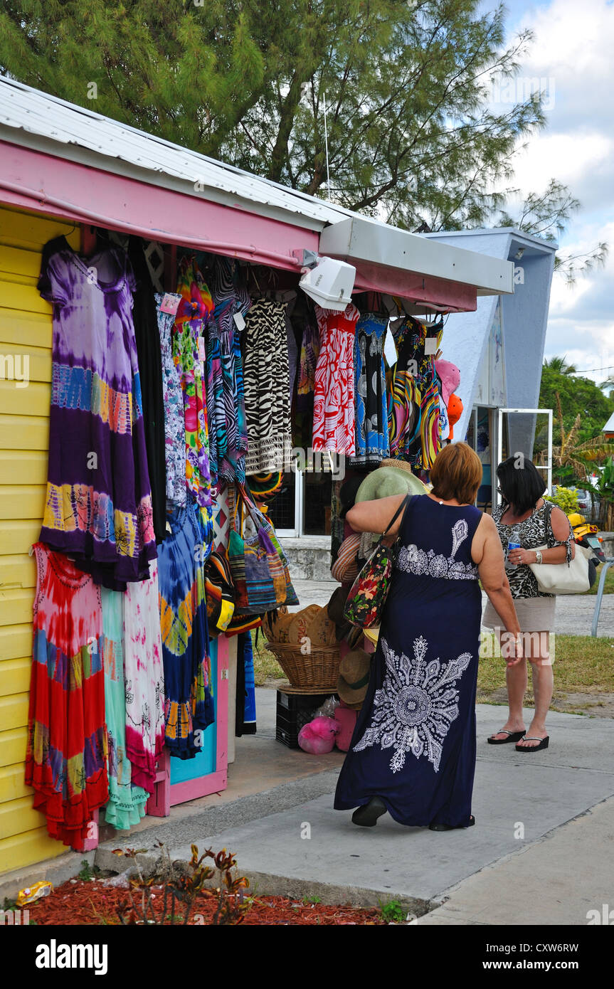 Shops in Straw Market, Freeport, Bahamas Stock Photo - Alamy