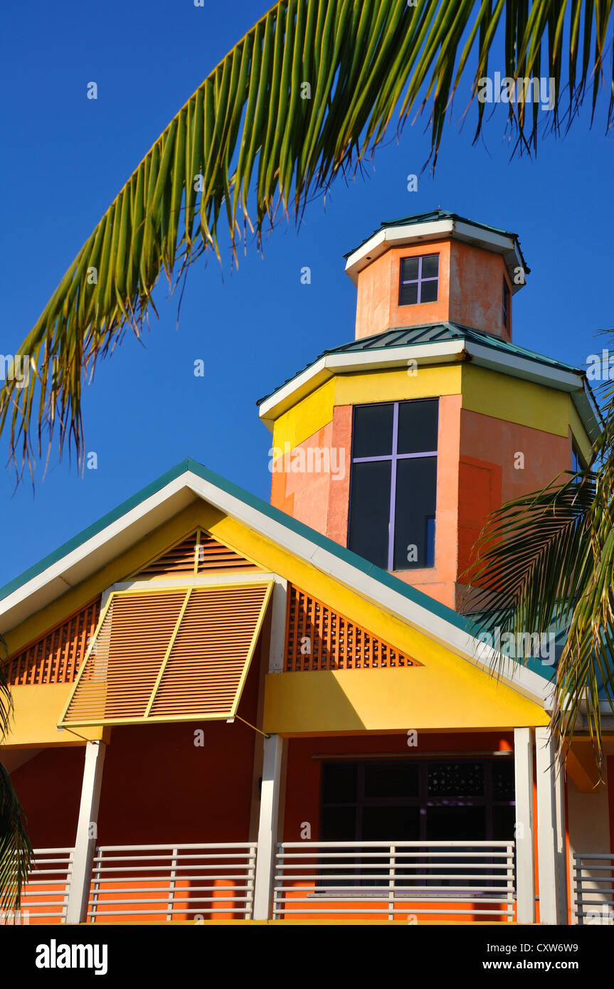 Colorful building in port, Nassau, Bahamas Stock Photo - Alamy