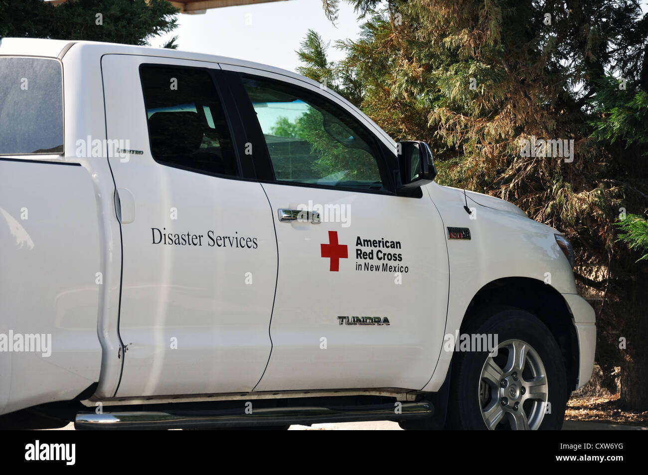 Red Cross vehicle, USA Stock Photo - Alamy