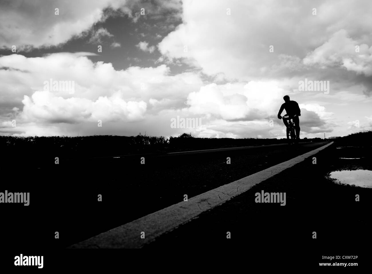 Cyclist competing in the 40 mile plus Lewis Barry Memorial race through ...