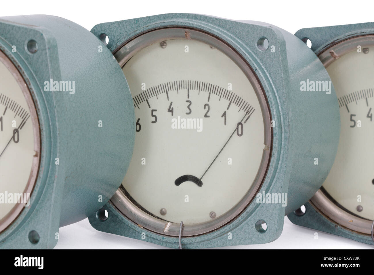 Pressure meter, isolated on white background, with clipping path Stock ...