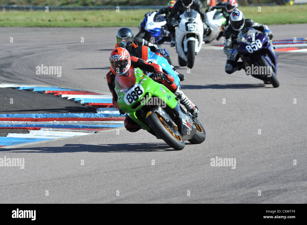 thruxton motorbike race meeting Stock Photo - Alamy