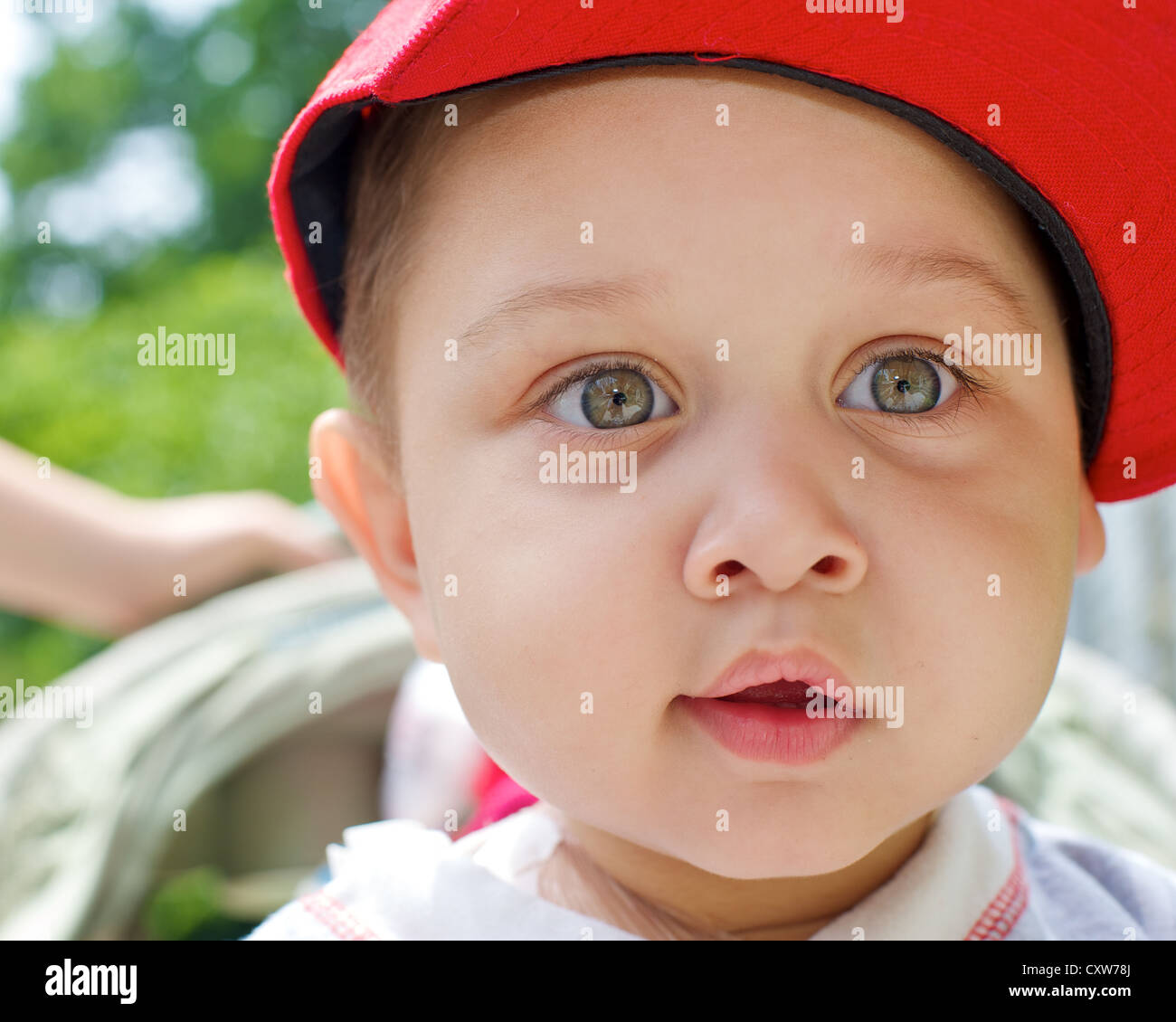 2 years old toddler looking Stock Photo - Alamy
