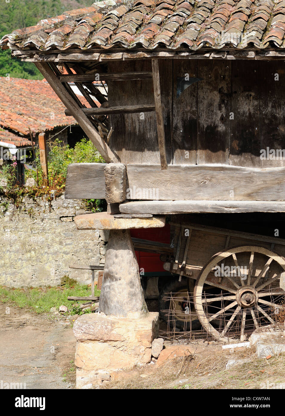An horreo, a traditional north-western Spanish grain store in the ...