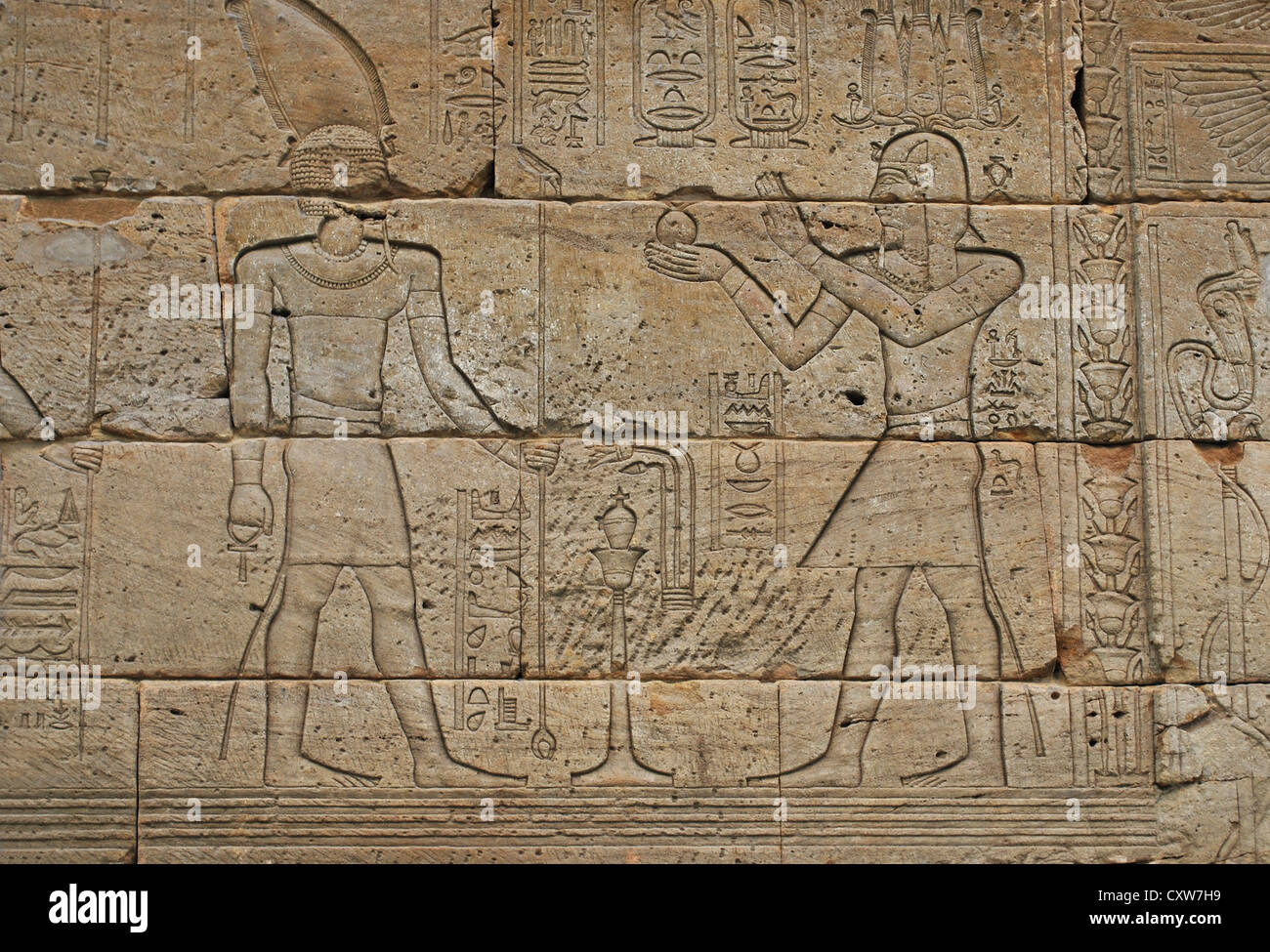 Egyptian engraved on stone Stock Photo - Alamy