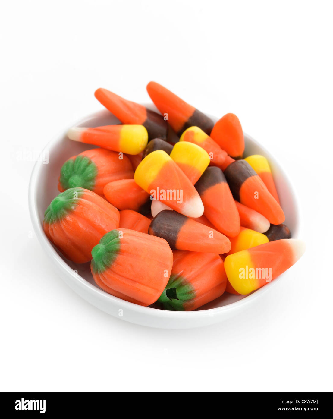 Candy pumpkin white background Cut Out Stock Images & Pictures - Alamy