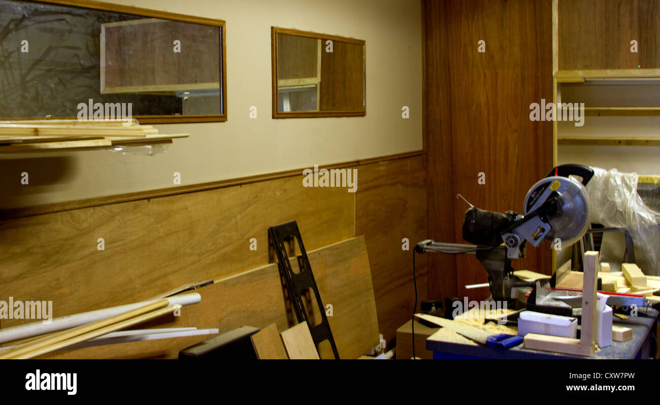 Shop Interior being fitted with carpenter tools visible including the ...