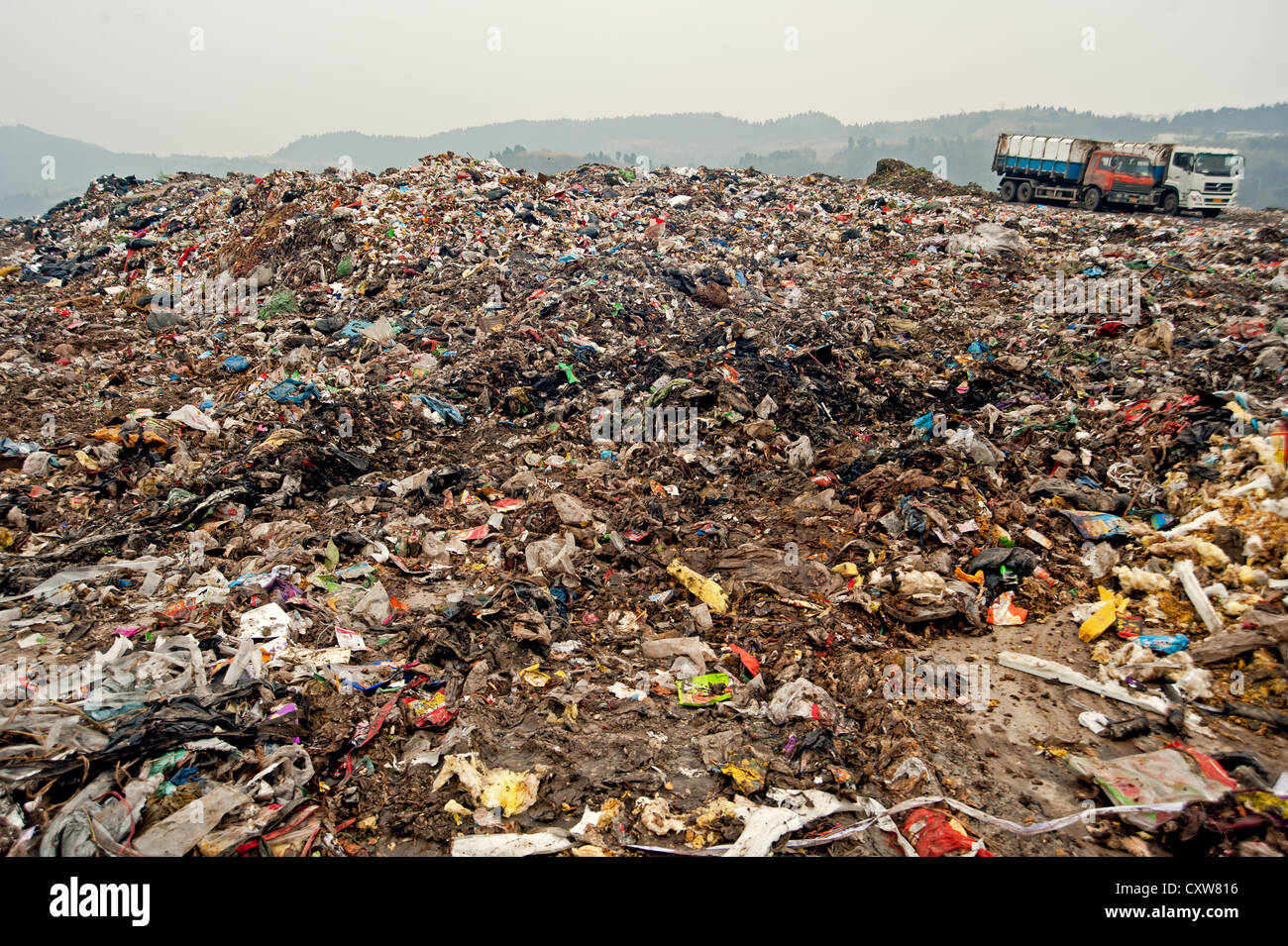 Waste disposal sites, China Stock Photo - Alamy
