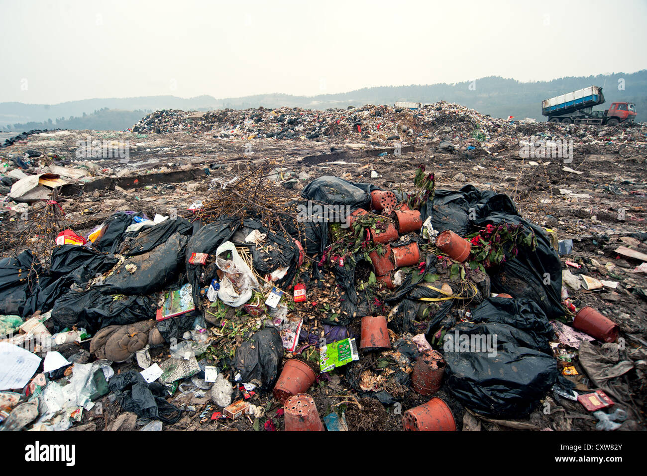 Waste disposal sites, China Stock Photo - Alamy