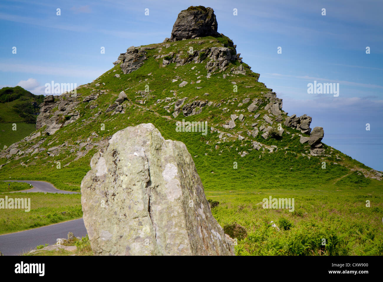 Valley of Rocks near Lynton in Devon Stock Photo - Alamy
