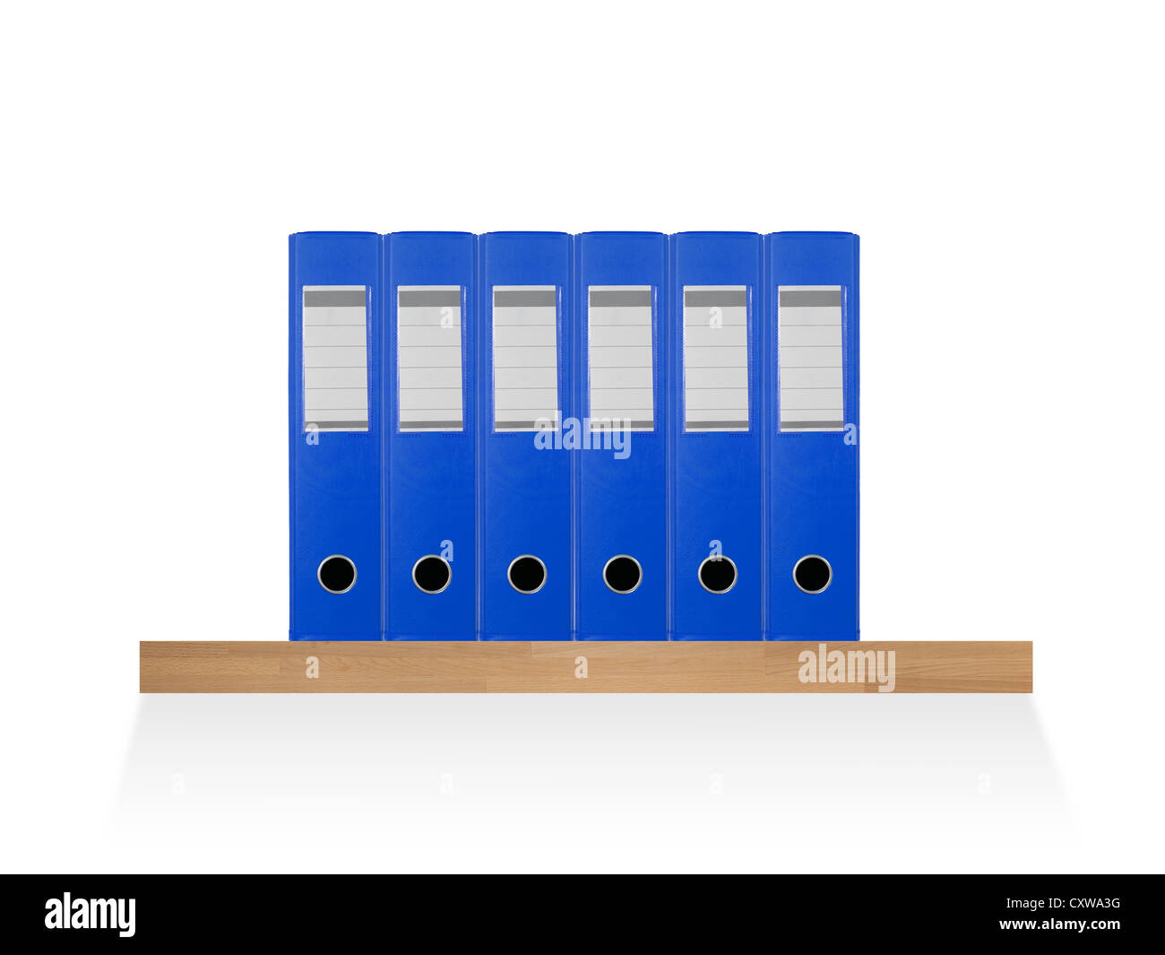 A wooden book shelve isolated against a white background Stock Photo ...