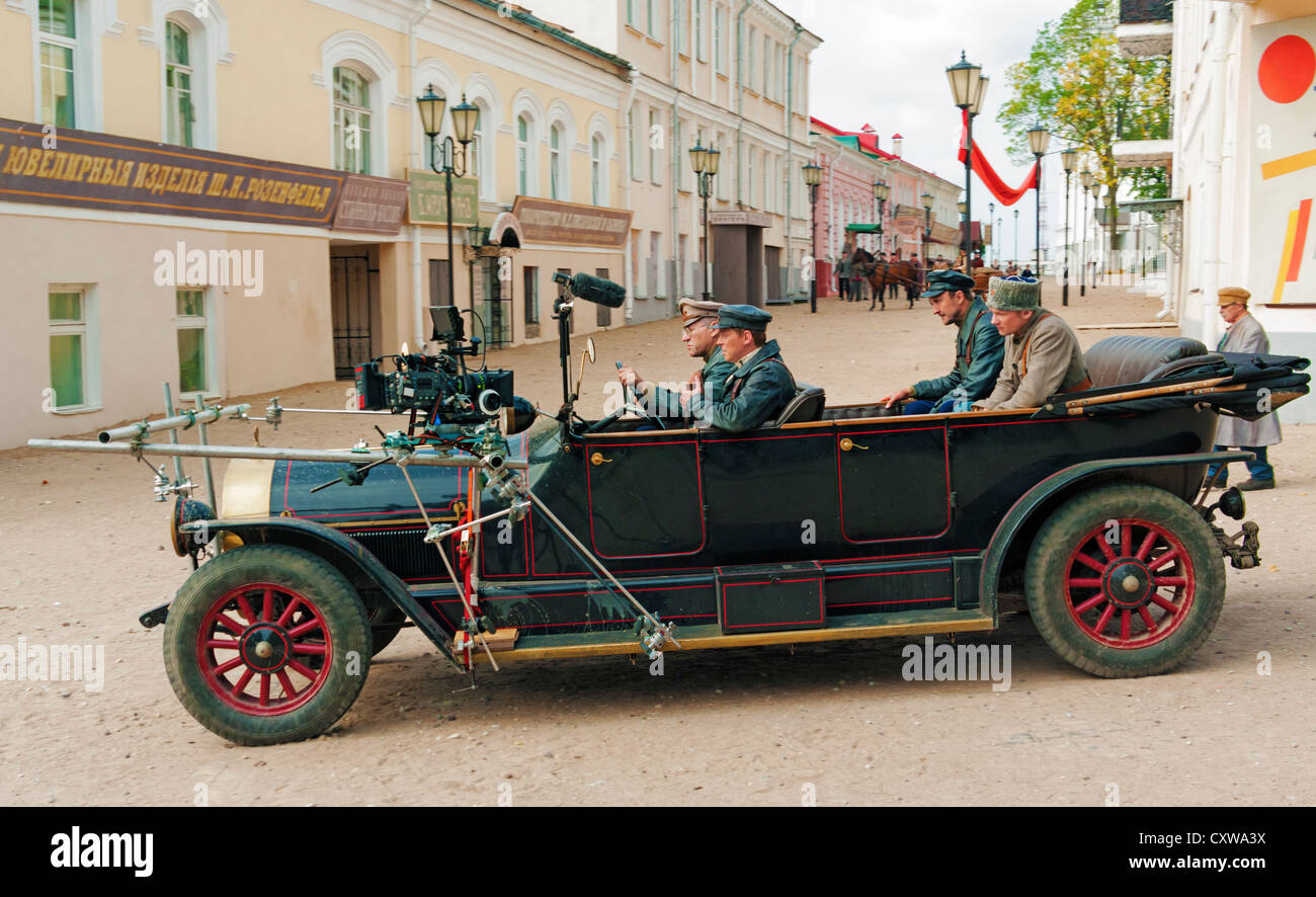 Car with commanders driving on the city street Stock Photo - Alamy