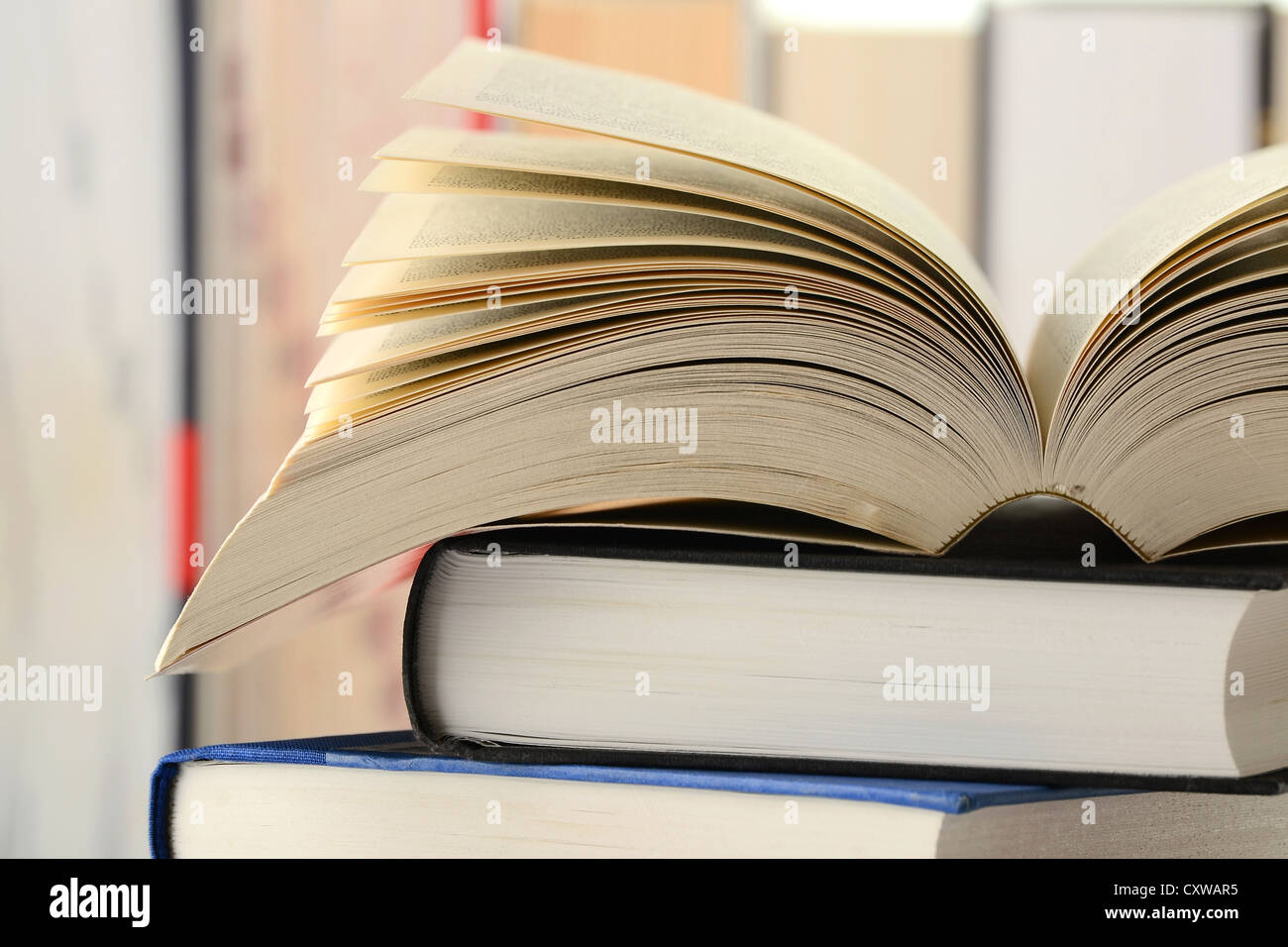 Composition with books on the table Stock Photo - Alamy