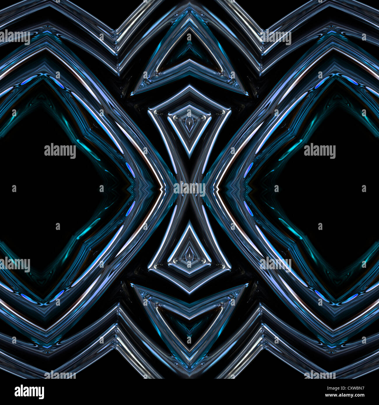 Abstract illustrated glass object Stock Photo - Alamy