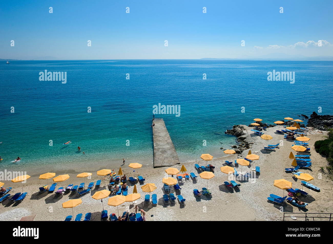 Beach at Nissaki in front of Sunshine Vacation Club, Corfu, Greece ...