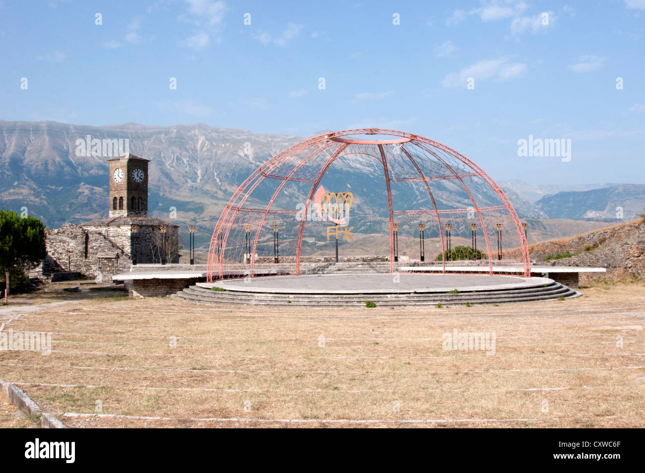 Stage for folklore festival Stock Photo - Alamy