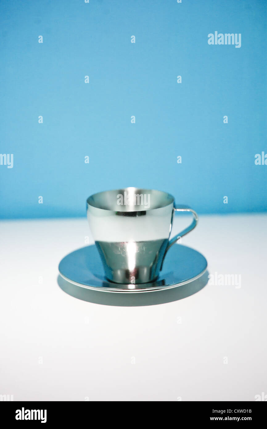 Stainless steel cup Stock Photo - Alamy