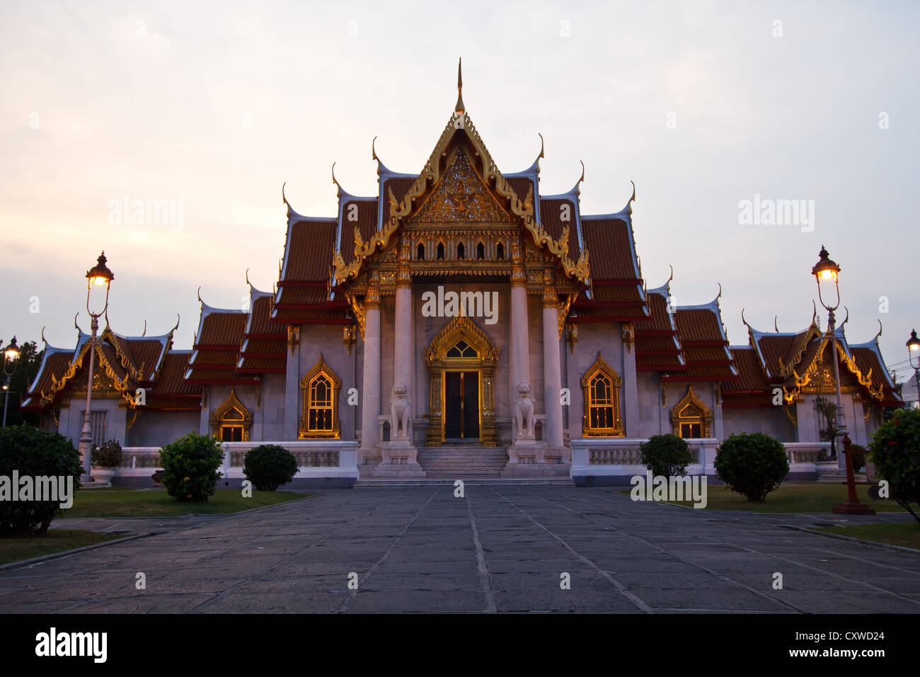 (Wat Benchamabophit), Bangkok, Thailand Stock Photo - Alamy
