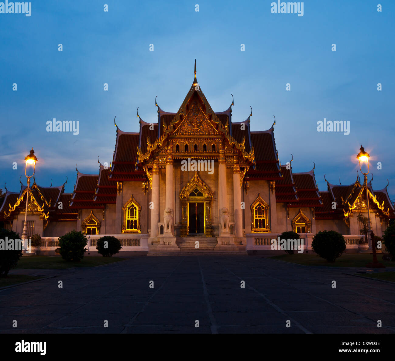 (Wat Benchamabophit), Bangkok, Thailand Stock Photo - Alamy