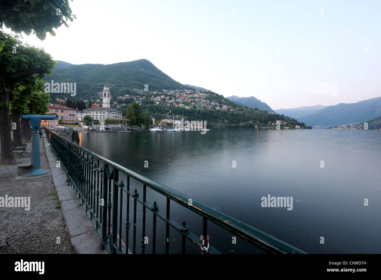 a beautiful & picturesque view from Cernobbio Como, Italy, Lake Como ...