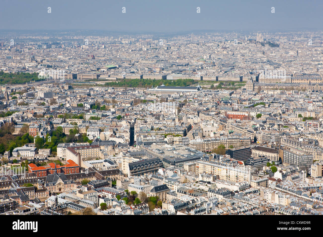 Aerial view of paris france hi-res stock photography and images - Alamy