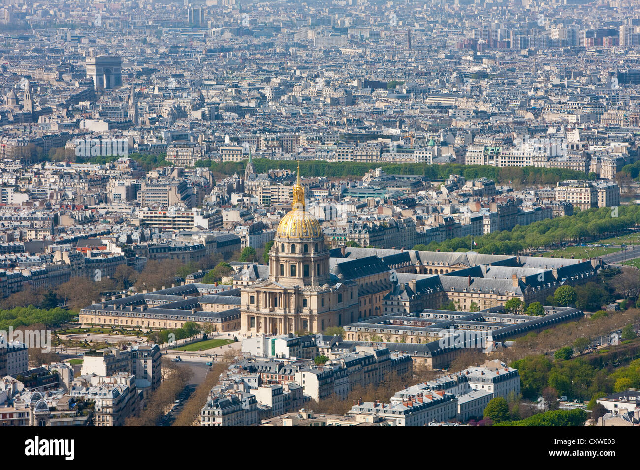 Aerial view of Les Invalides in Paris, France Stock Photo - Alamy