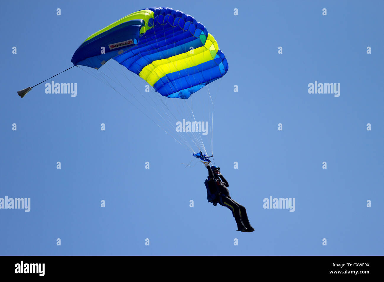 Bright colored parachutes Stock Photo - Alamy
