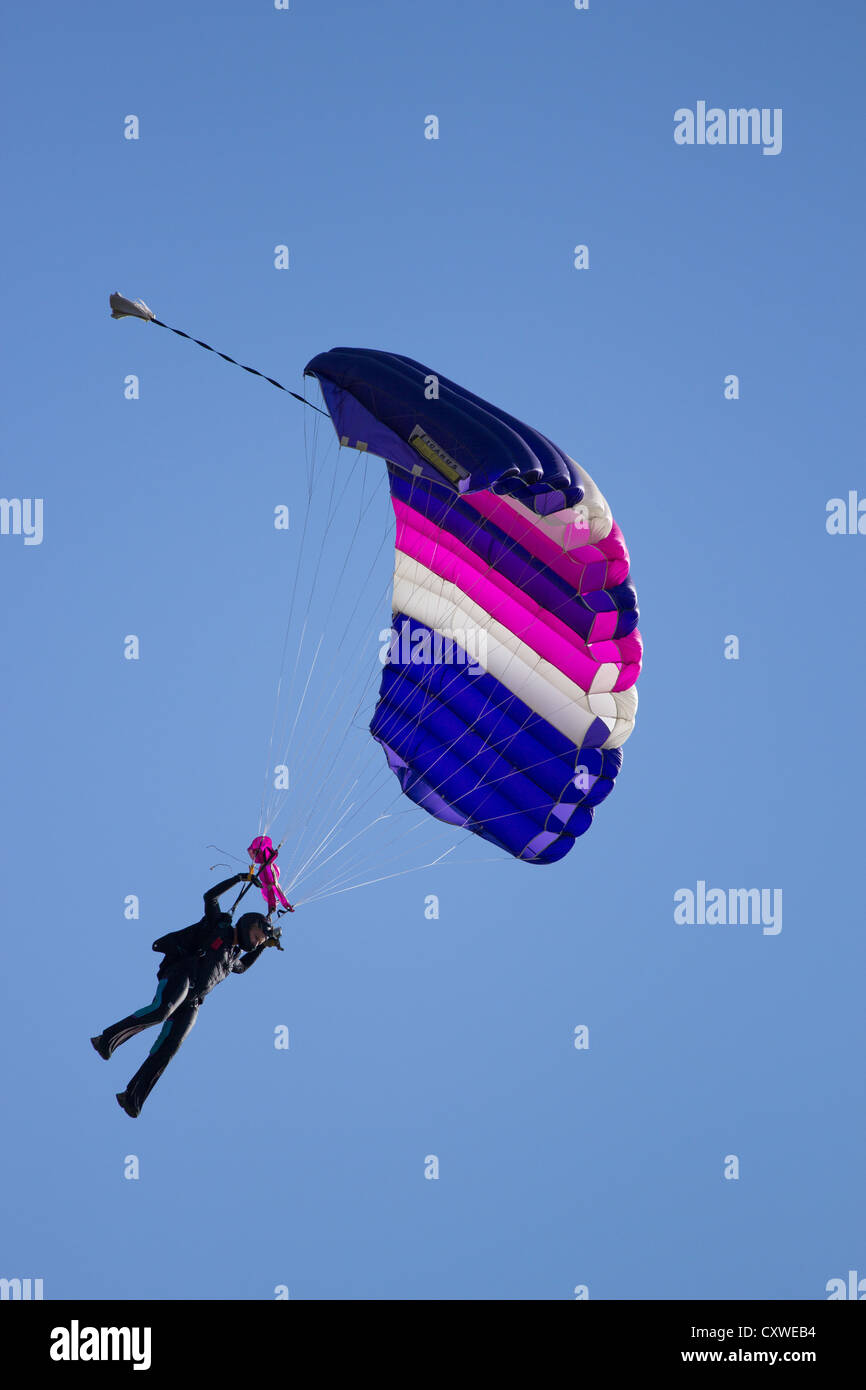 Bright colored parachutes Stock Photo - Alamy