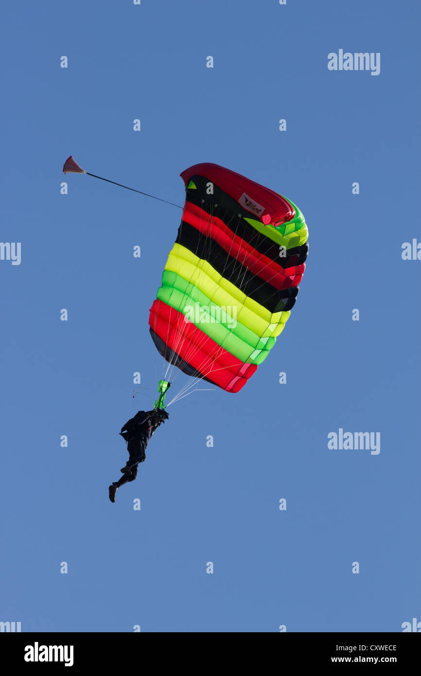 Bright colored parachutes Stock Photo - Alamy