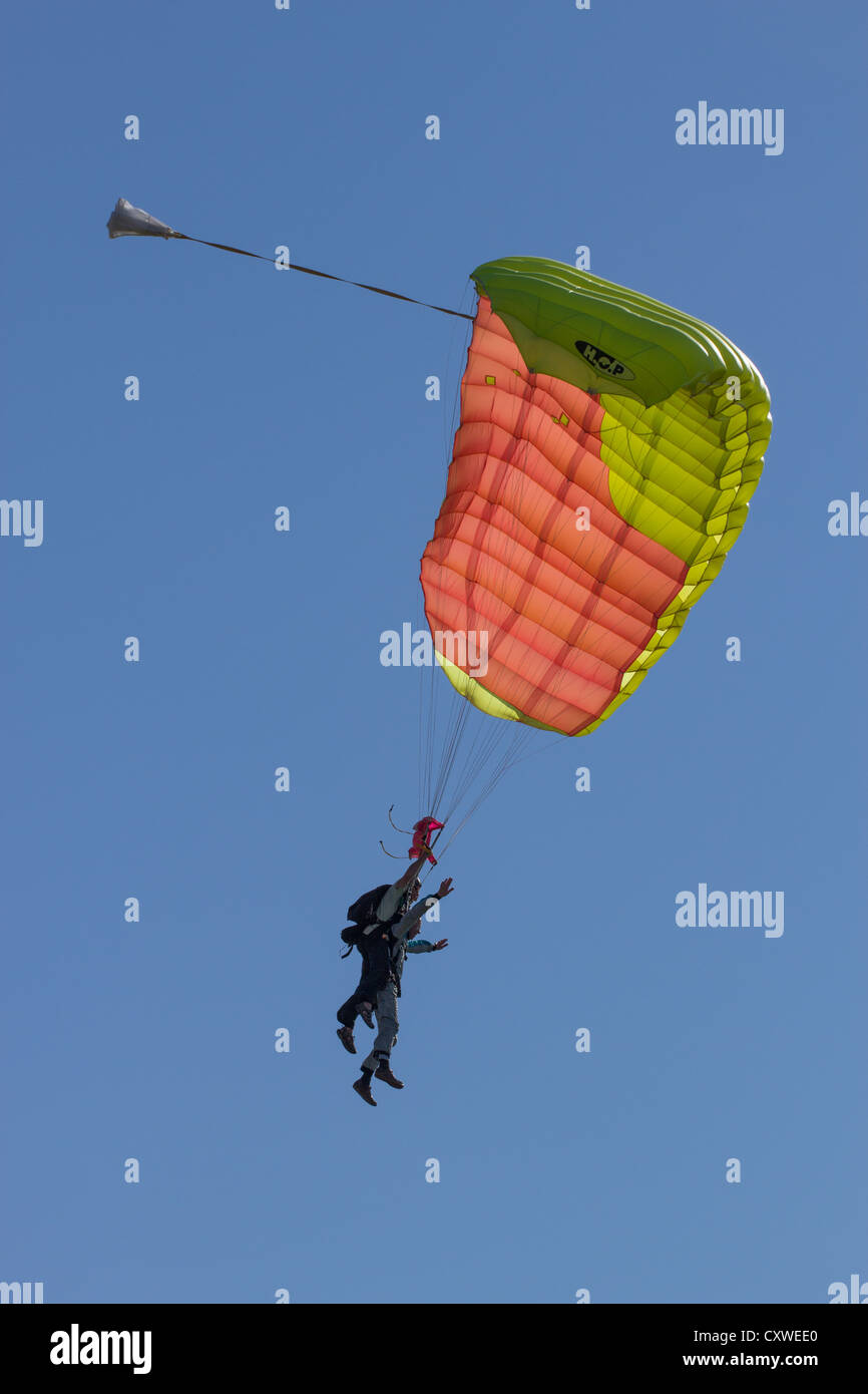 Bright colored parachutes Stock Photo - Alamy