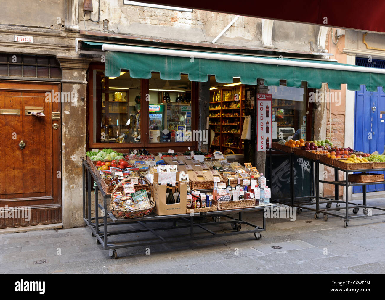Venetian grocery shop, Venice, Italy Stock Photo - Alamy