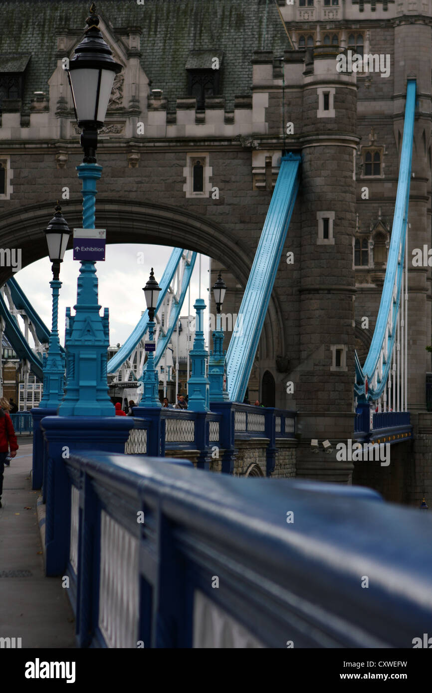 A view of part of Tower Bridge in London Stock Photo - Alamy