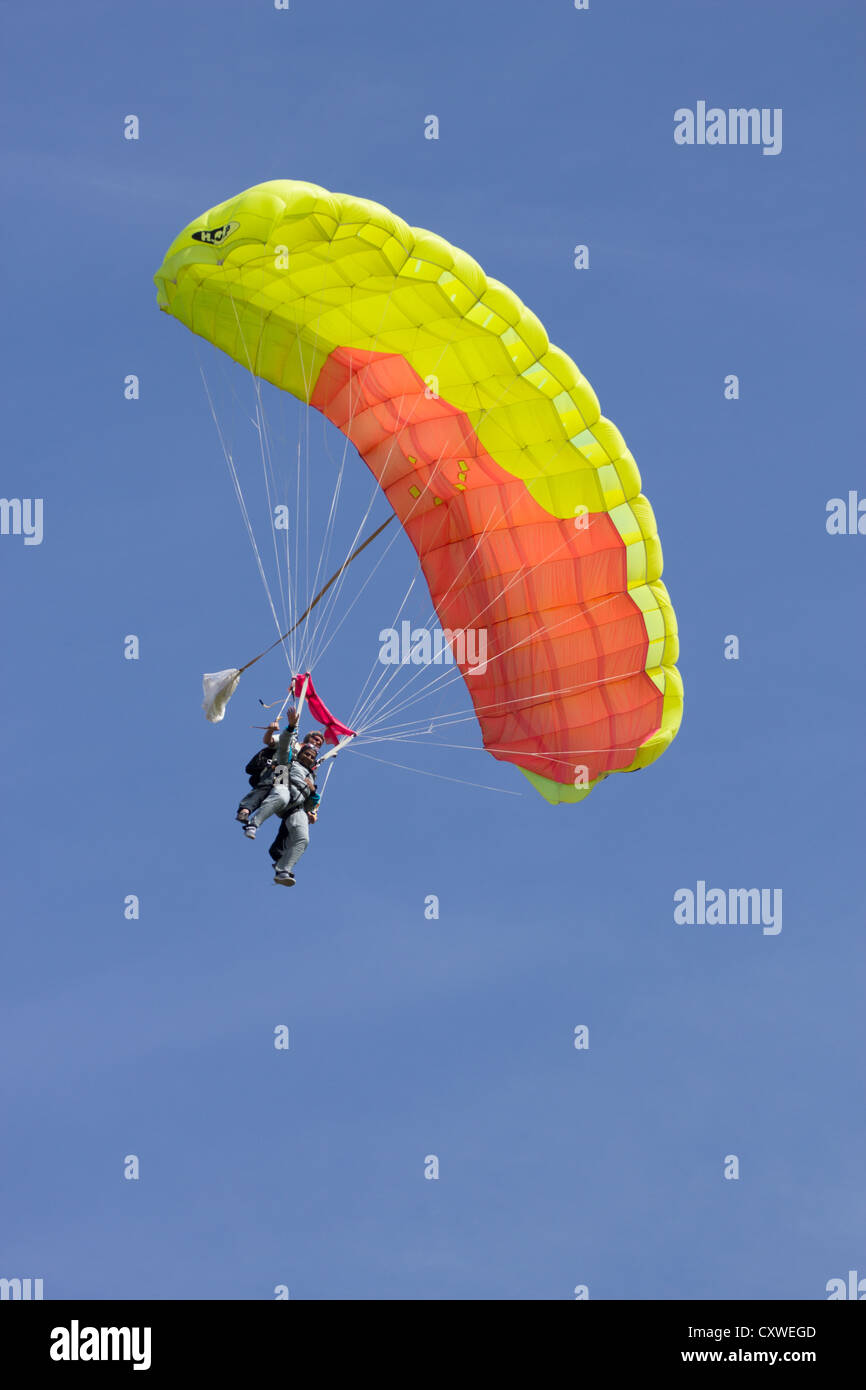 Bright colored parachutes Stock Photo - Alamy
