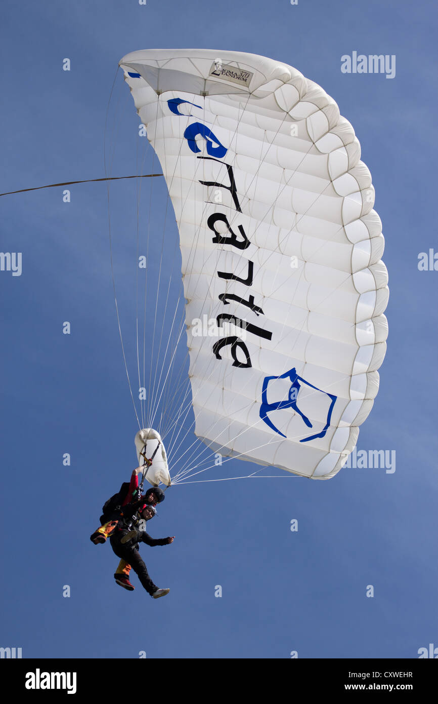Bright colored parachutes Stock Photo - Alamy