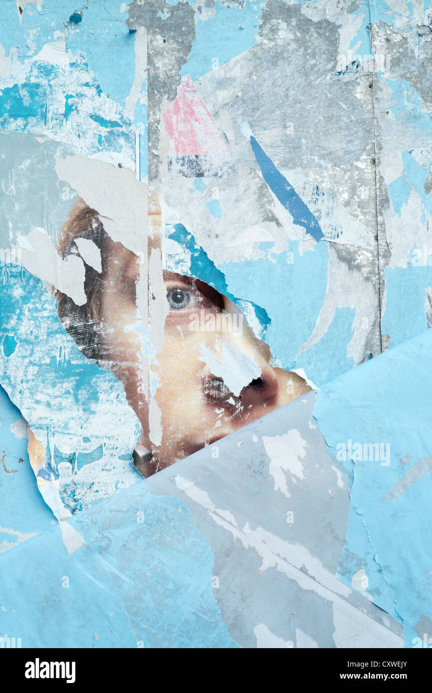 Ripped peeling posters hi-res stock photography and images - Alamy
