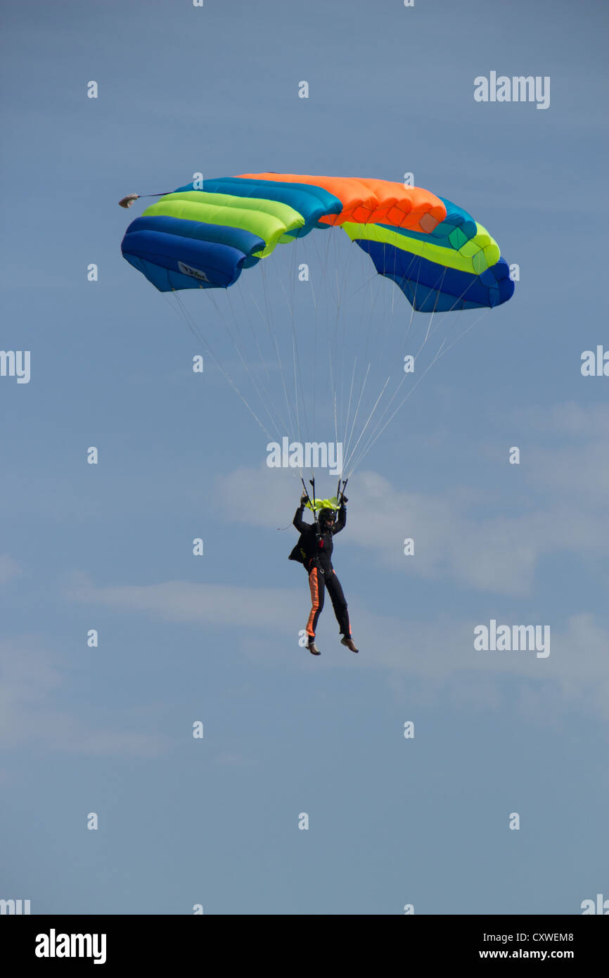 Bright colored parachutes Stock Photo - Alamy